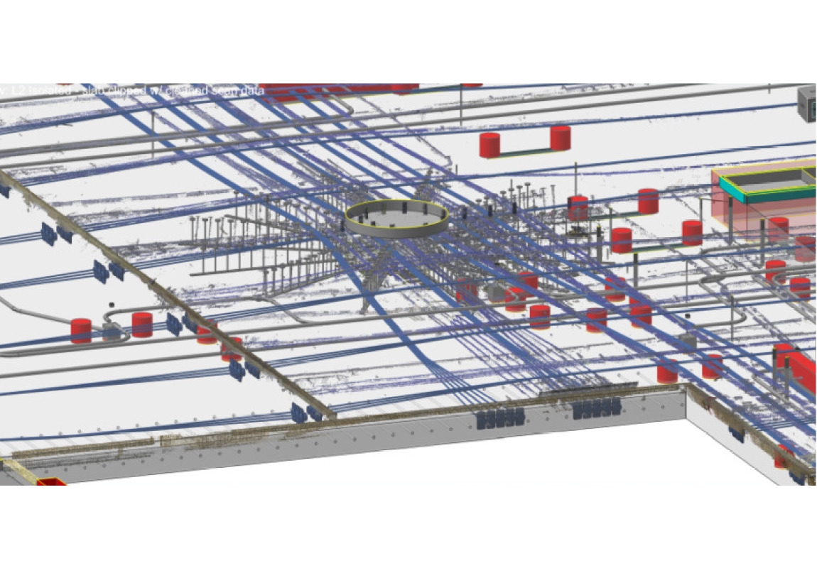 Visicon used to compare as-built with design data - Visicon
